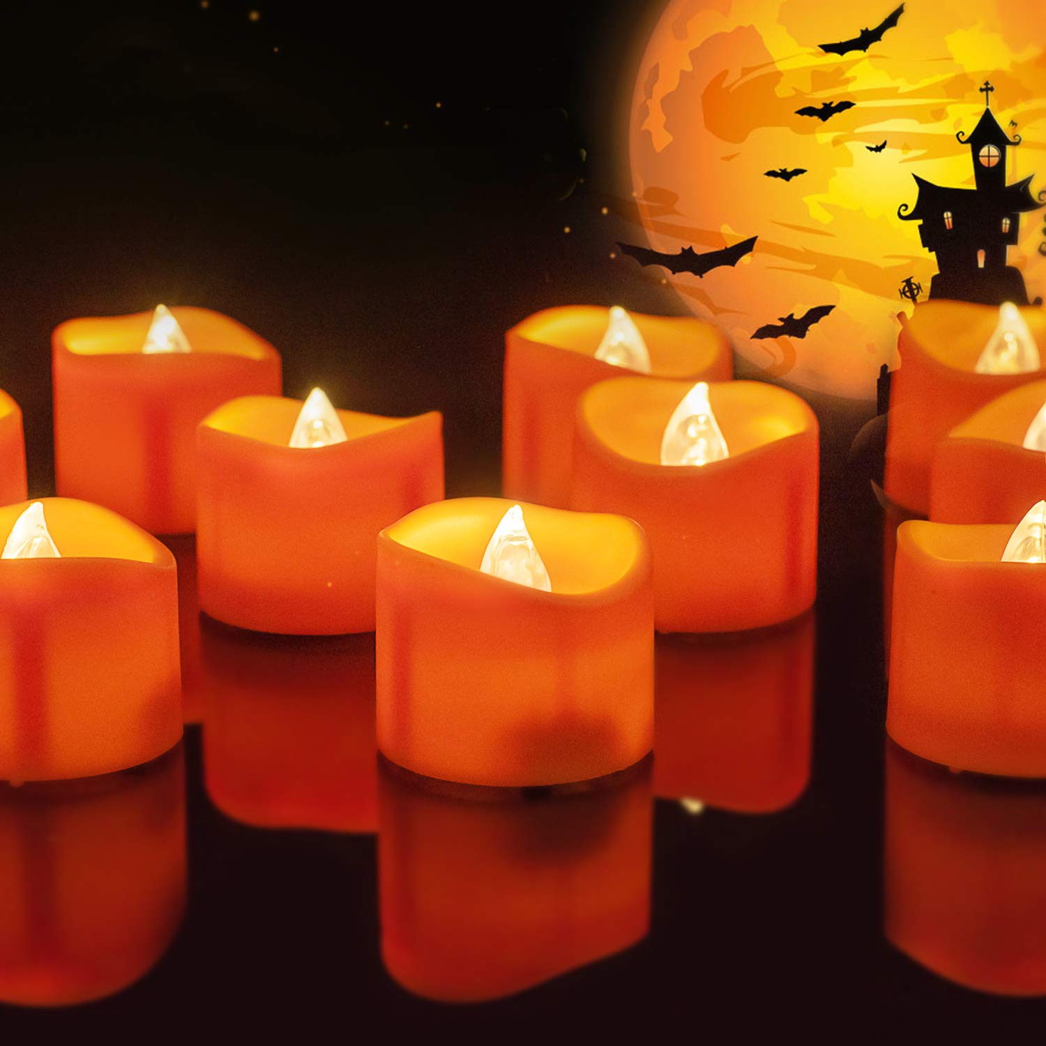 LED Tea Lights | Flameless Candles | Battery operated Tea Lights with ...