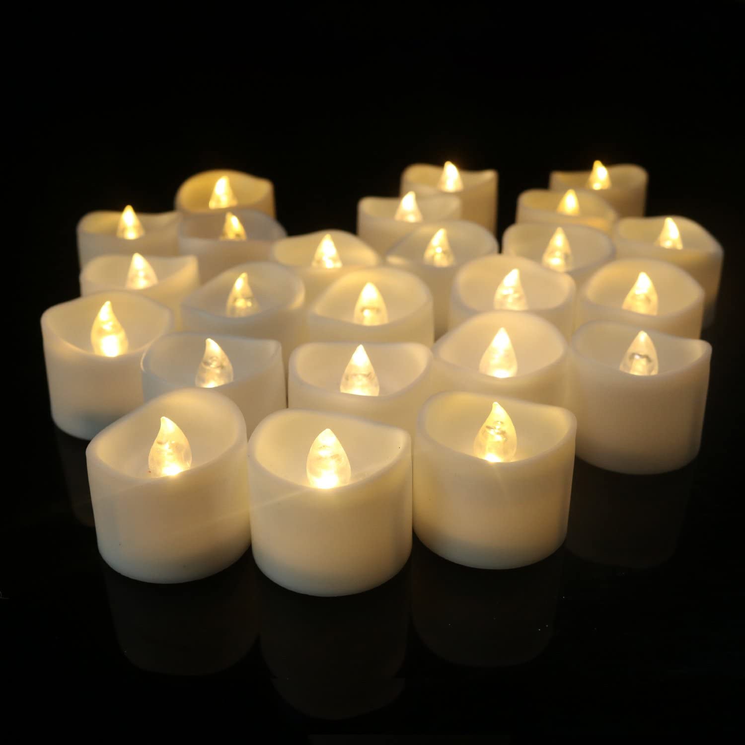 LED Tea Lights | Flameless Candles | Battery operated Tea Lights with ...